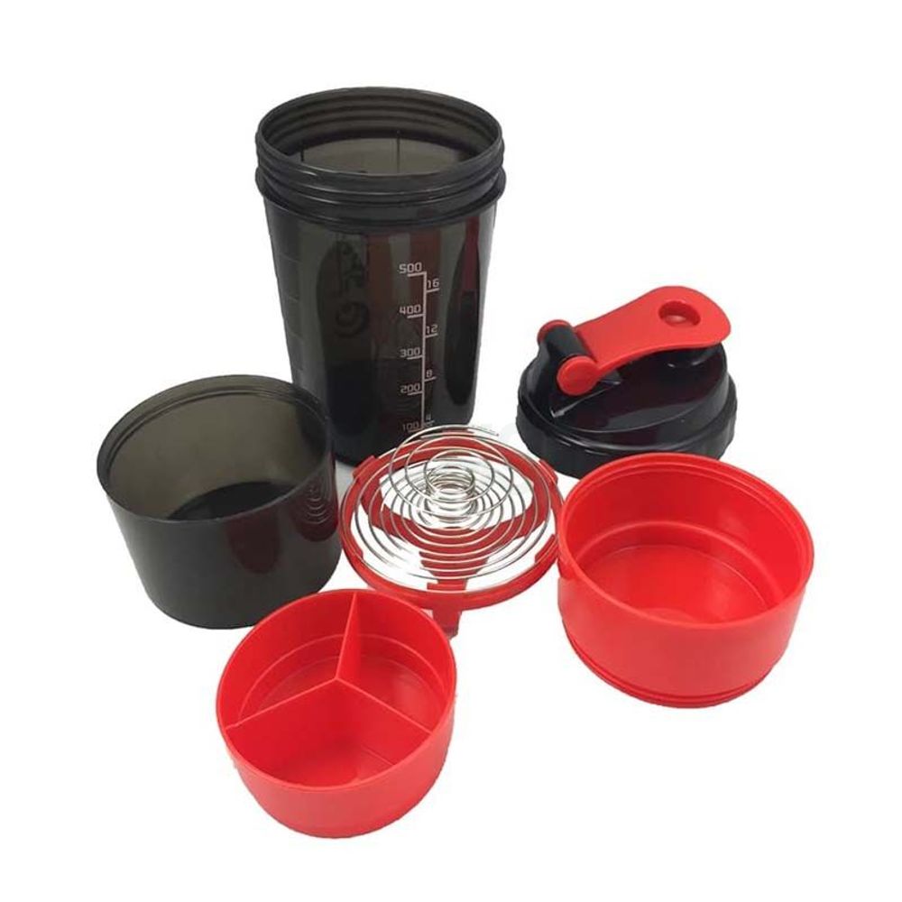 Protein Shaker & Gym Bottle 3 in 1 Stylish Package - Arogga Online Pharmacy