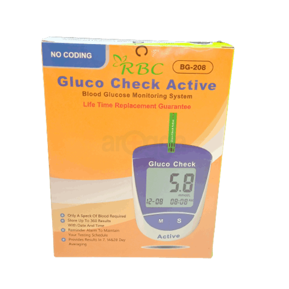 Gluco Check Active Blood Glucose Monitoring System - Arogga Online Pharmacy