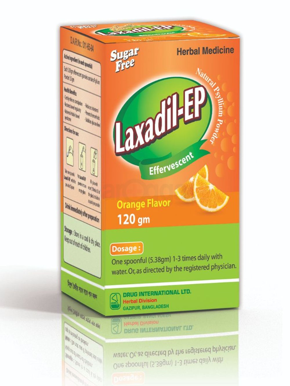 Laxadil Container 120gm Effervescent Powder - Arogga Online Pharmacy