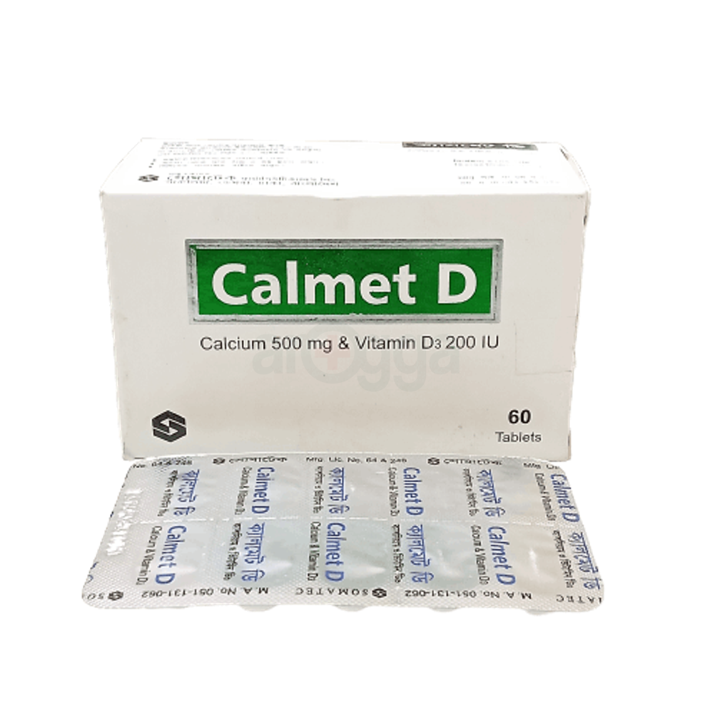 Calmet D Tablet - Arogga Online Pharmacy
