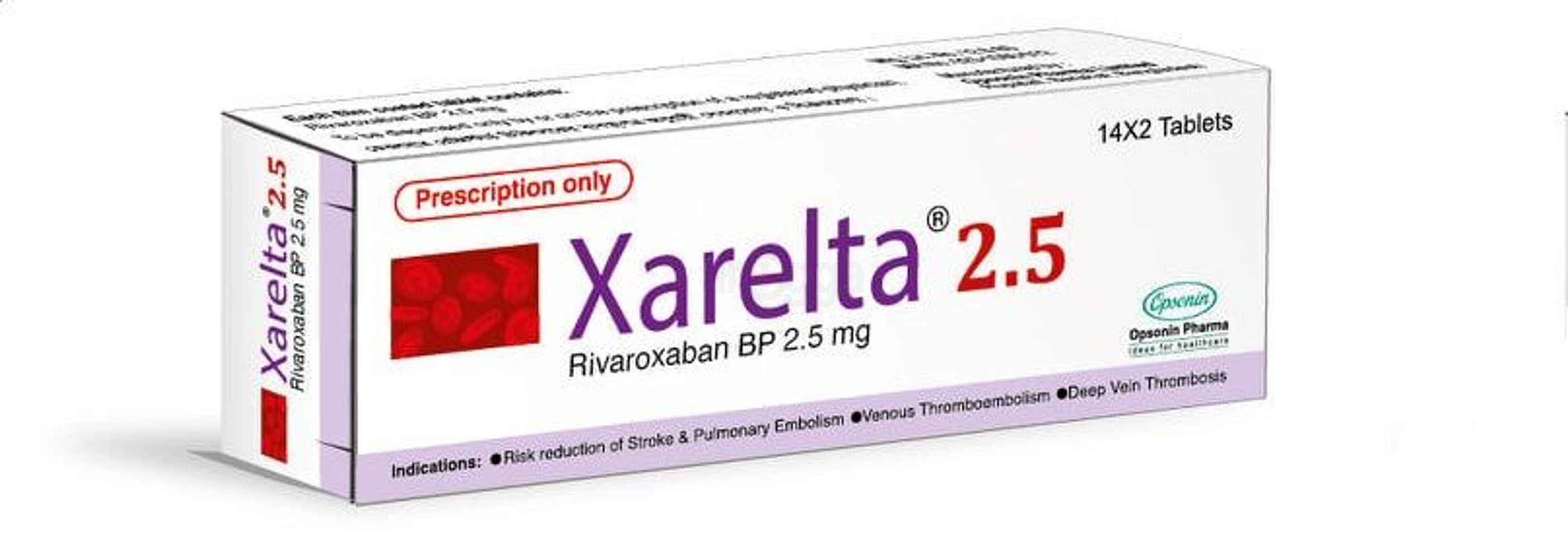 Xarelta 2.5 2.5mg Tablet - Arogga Online Pharmacy