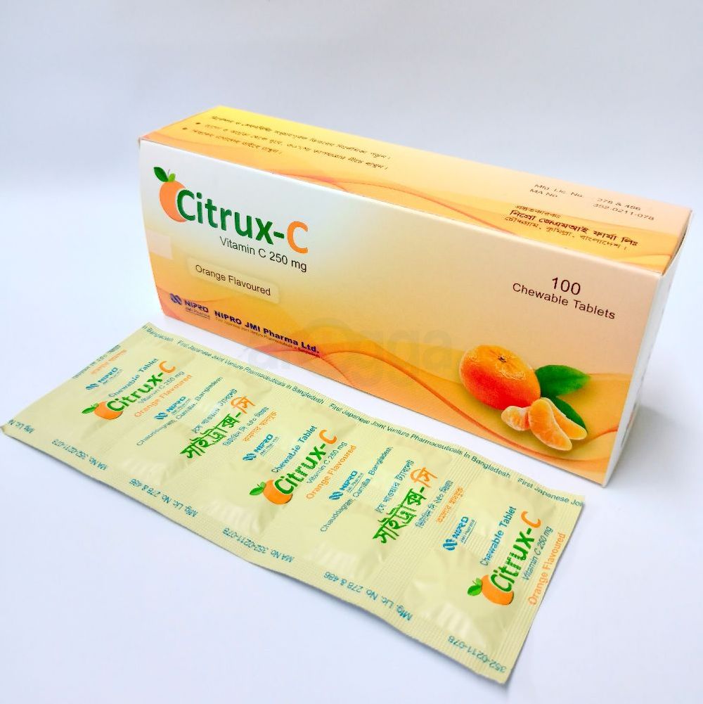 Citrux-C 250mg Tablet - Arogga Online Pharmacy