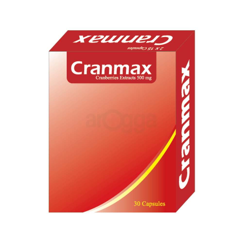 Cranmax 500mg Capsule - Arogga Online Pharmacy