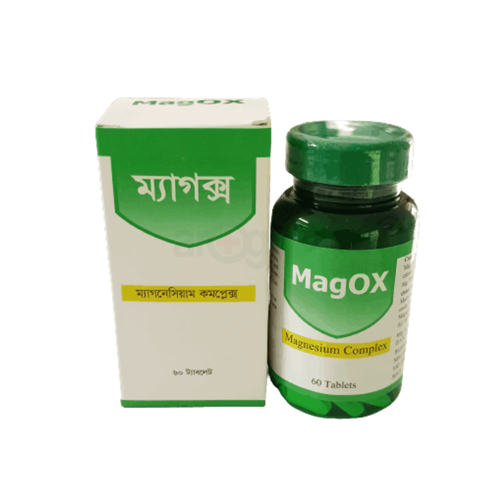 Magox 365 158.84mg+7.40mg+318mg+39.76mg Tablet - Arogga Online Pharmacy