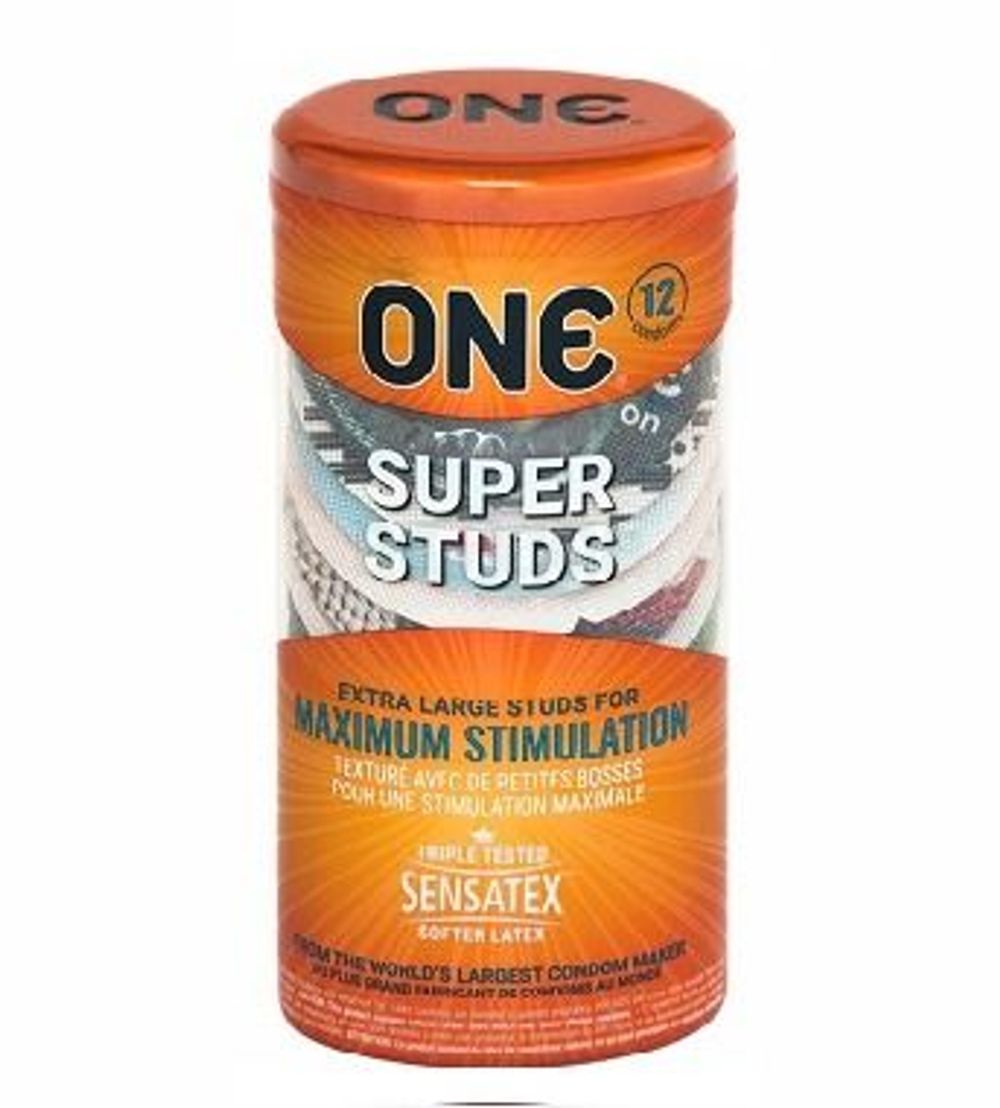 ONE Super Studs Extra Large Studs for Maximum Stimulation Condom - 12Pcs Jar(Malaysia) - Arogga ...