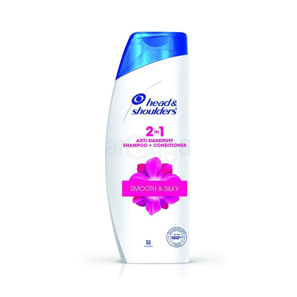 Head and Shoulders Anti Dandruff 2 in 1 Smooth and Silky Shampoo Conditioner with Almond Milk 180ml Arogga Beauty Store