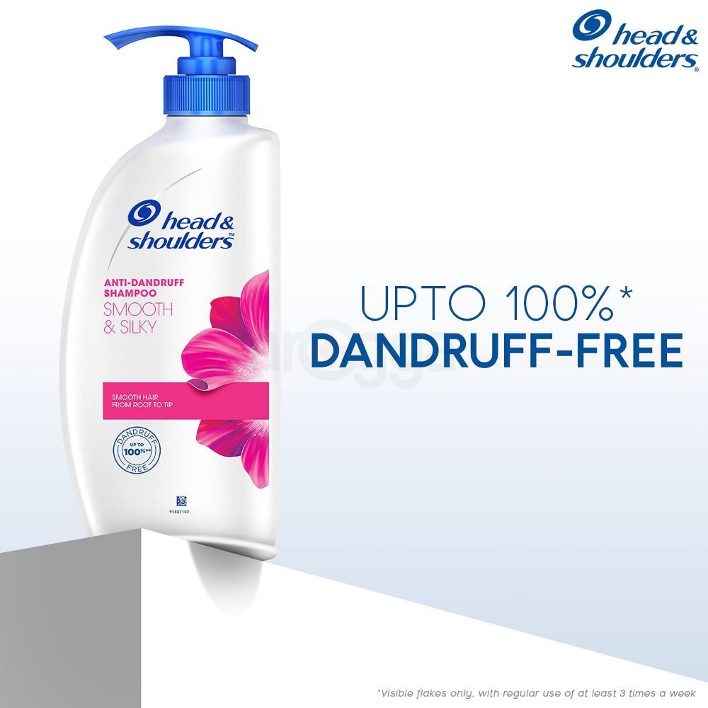 Head and Shoulders Anti Dandruff Smooth and Silky Shampoo 1L - Arogga ...
