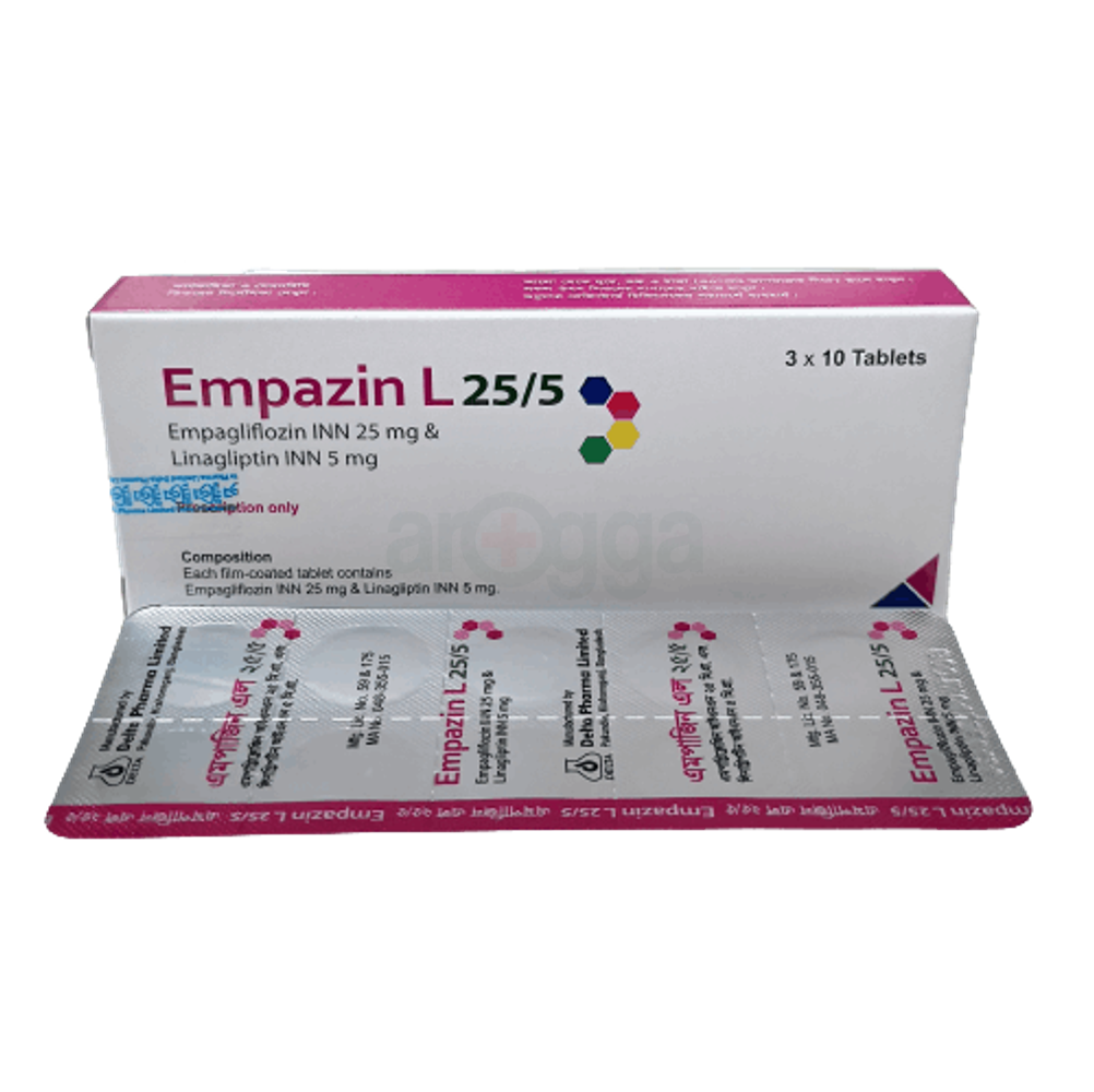 Empazin-L 25/5 25mg+5mg Tablet - Arogga Online Pharmacy