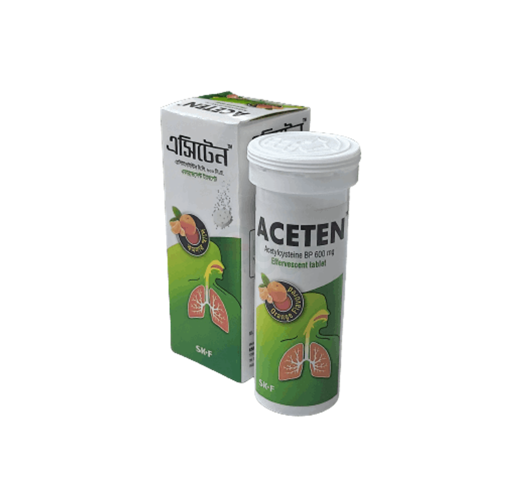 Aceten 600mg Tablet - Arogga Online Pharmacy