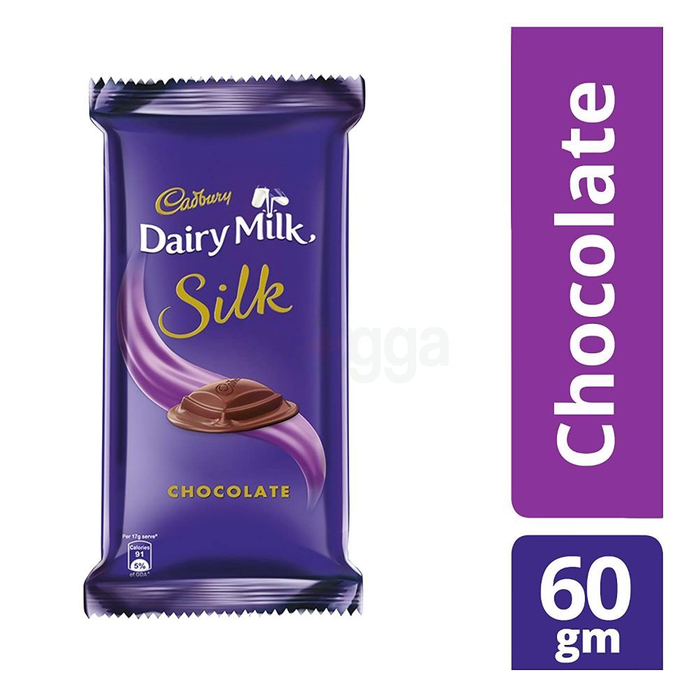 Cadbury Dairy Milk Silk Chocolate Bar 60gm - Arogga Ltd