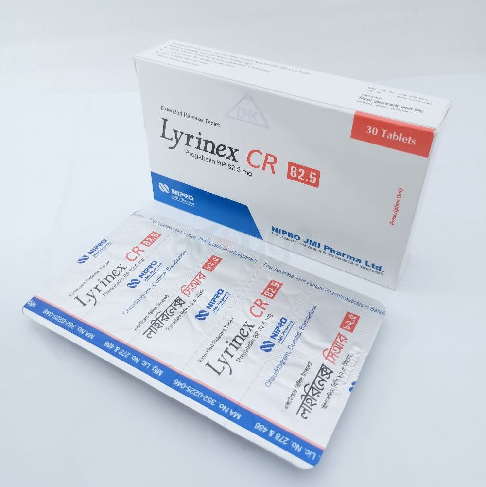 Lyrinex CR 82.5 82.5mg Tablet - Arogga Online Pharmacy