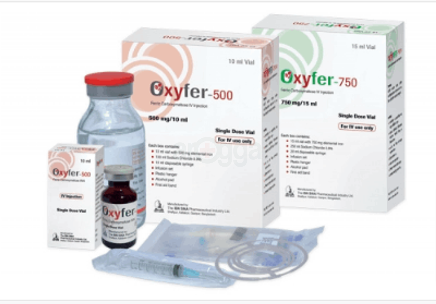 Oxyfer 1gm 1gm/20ml Injection - Arogga Online Pharmacy