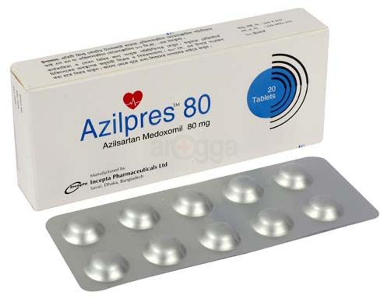 Azilpres 80mg Tablet - Arogga Online Pharmacy