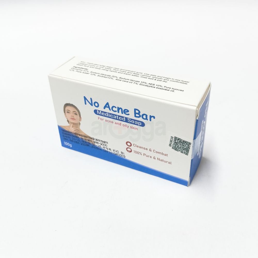 No Acne Bar 100gm 100gm soap - Arogga Online Pharmacy