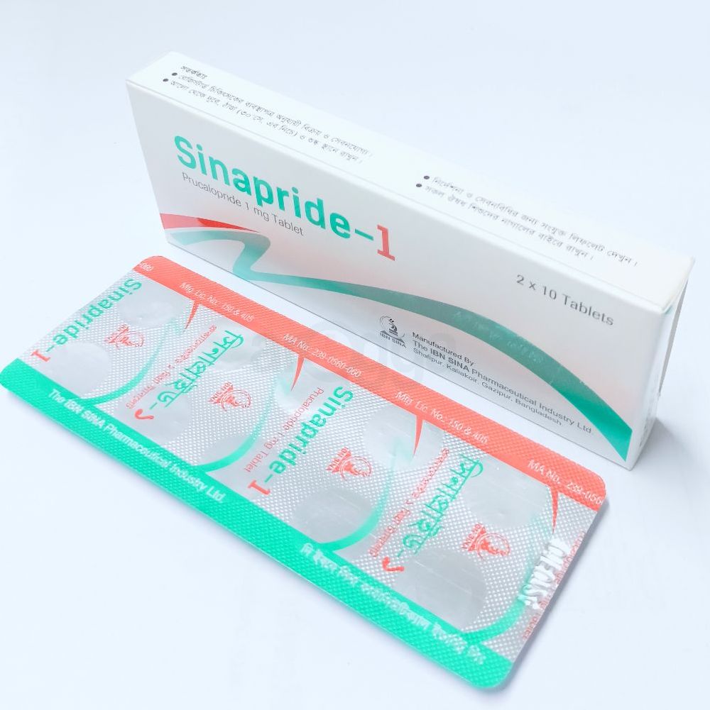 Sinapride 1mg Tablet - Arogga Online Pharmacy