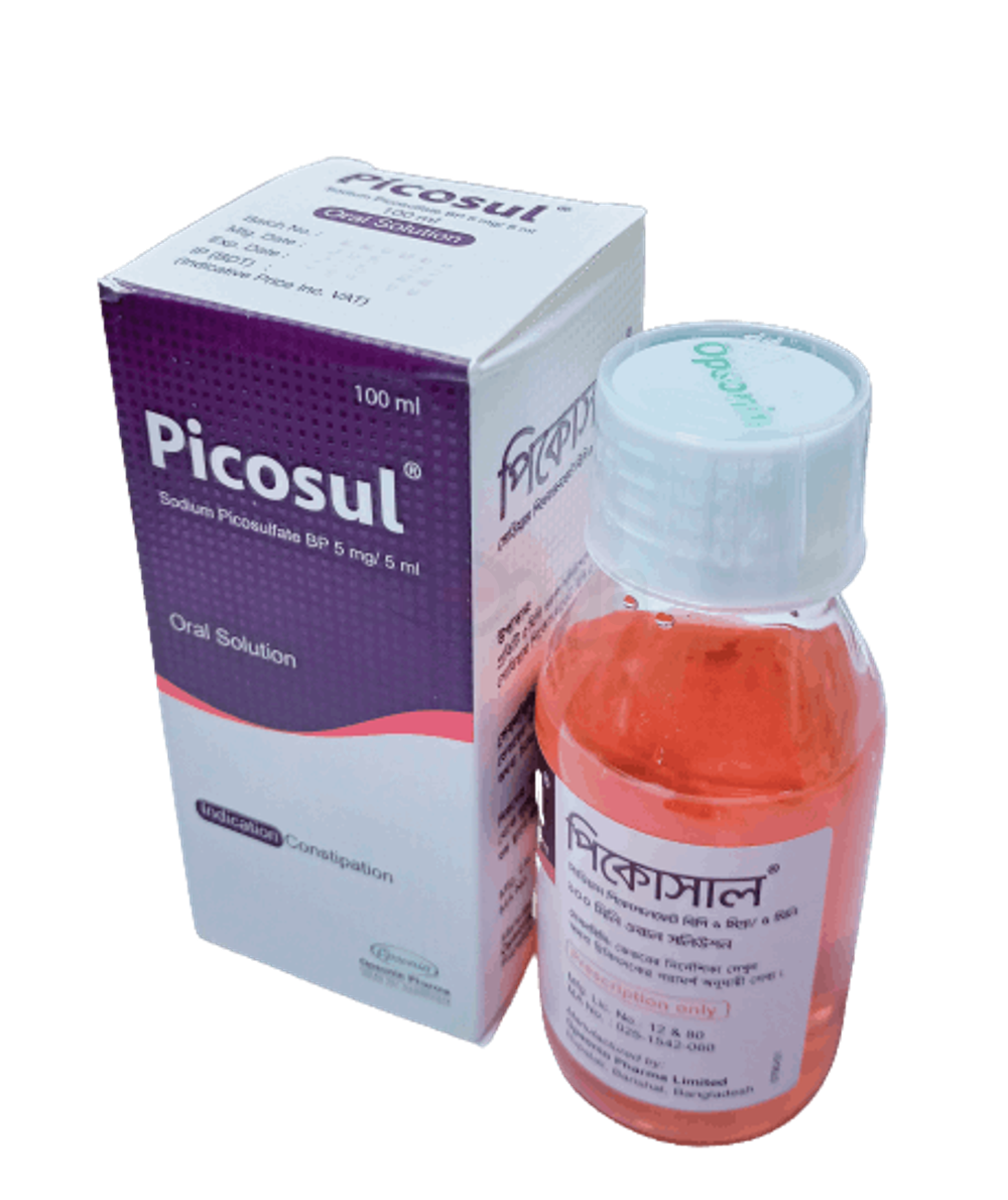 Picosul 5mg/5ml Syrup - Arogga Online Pharmacy