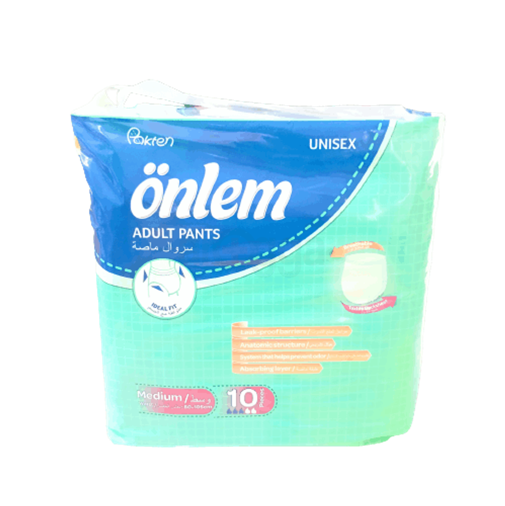 Onlem Adult Pants Diaper M 10's Pack Size : M Diaper - Arogga Online ...