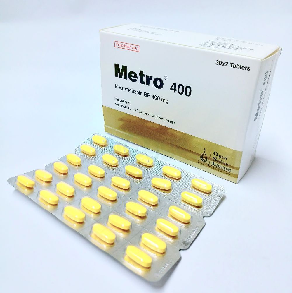 Metro 400 (OSL) 400mg Tablet - Arogga Online Pharmacy