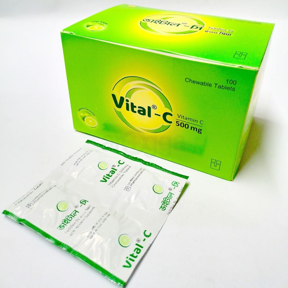 Vital-C 500mg Tablet - Arogga Online Pharmacy