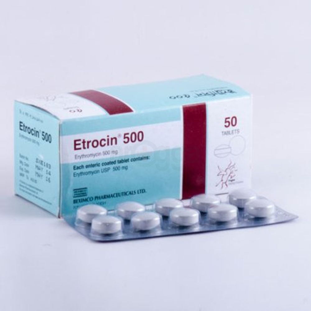 Etrocin 500mg Tablet - Arogga Online Pharmacy