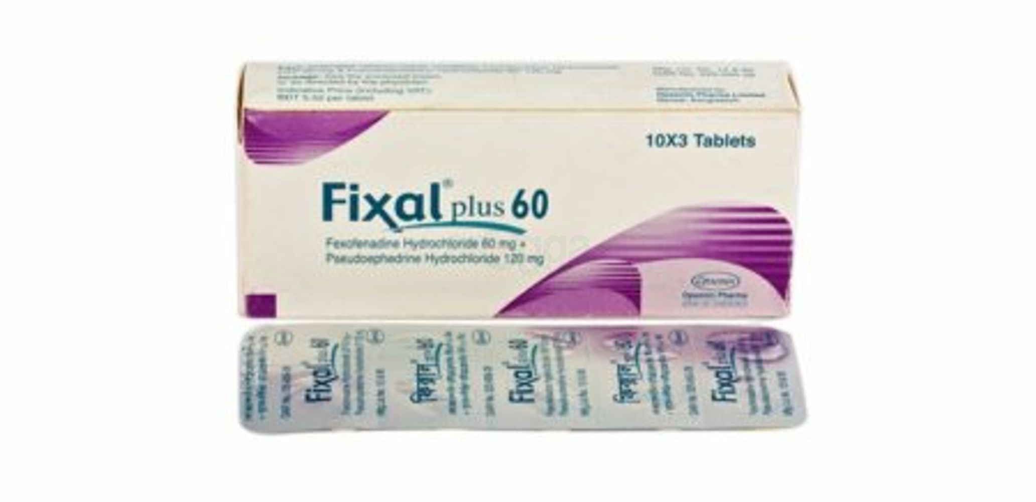 Fixal Plus 60mg+120mg Tablet - Arogga Online Pharmacy
