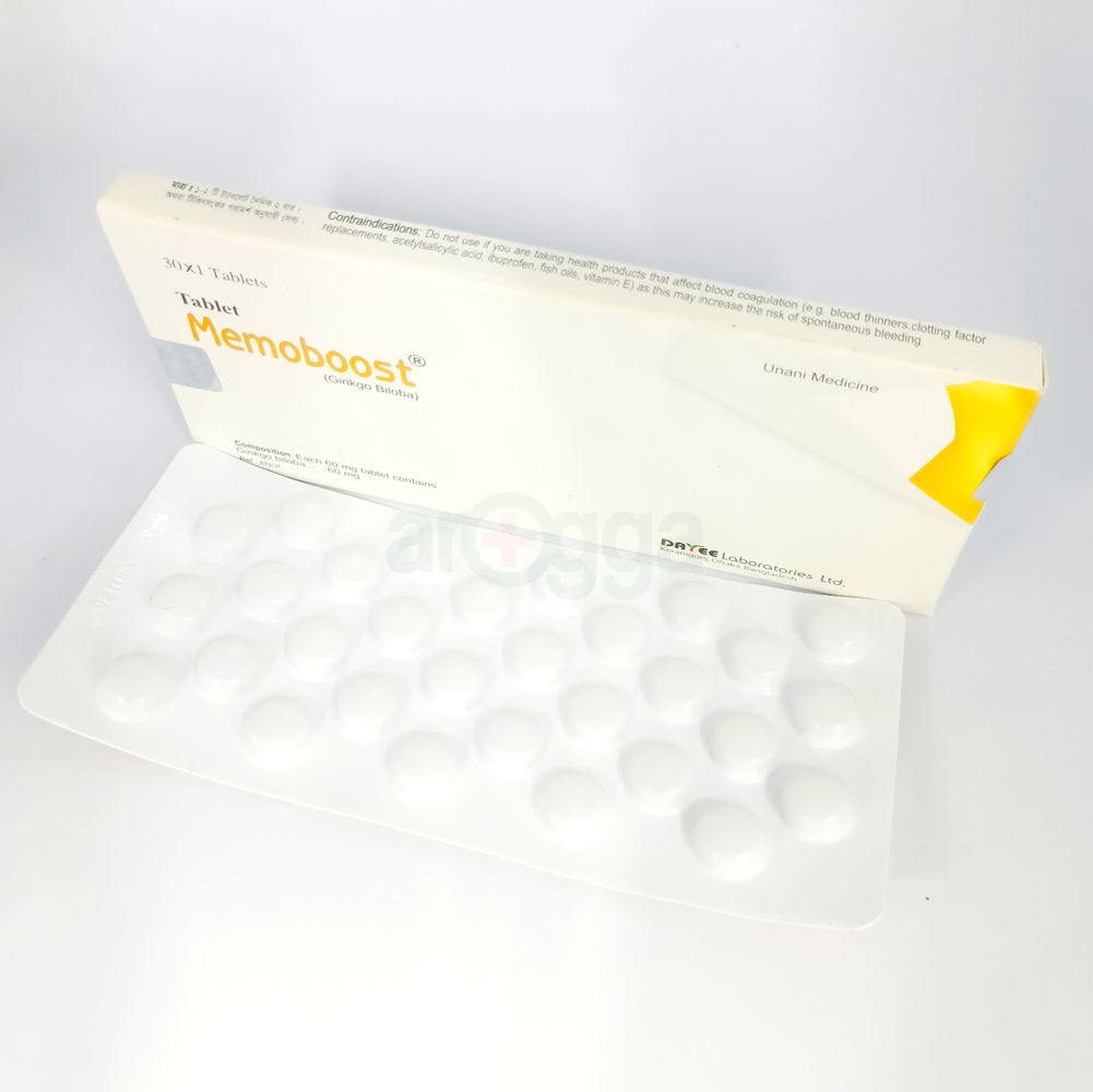 Memoboost 60mg tablet - Arogga Online Pharmacy