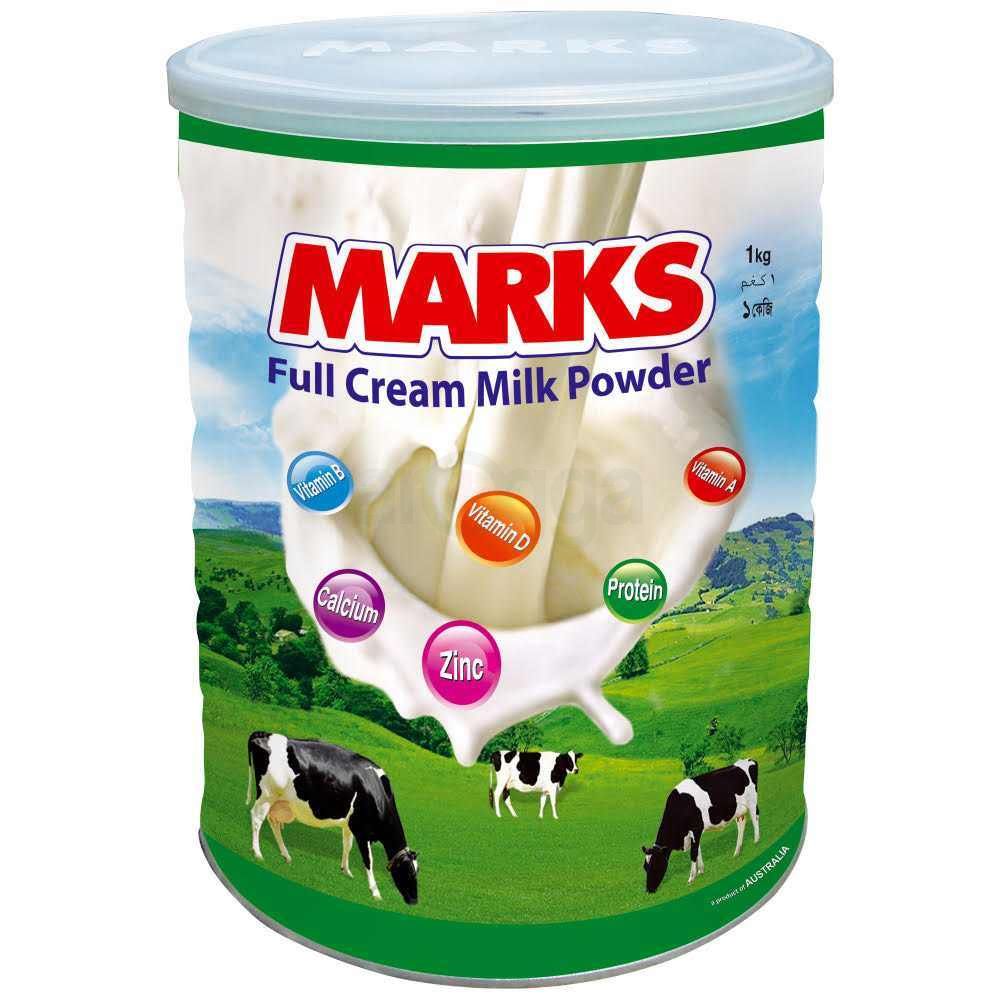 Marks Full Cream Milk Powder 1Kg Tin - Arogga Ltd