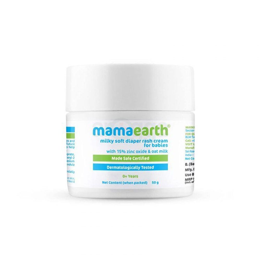 Mamaearth Milky Soft Diaper Rash Baby Cream 50gm - Arogga Online Pharmacy