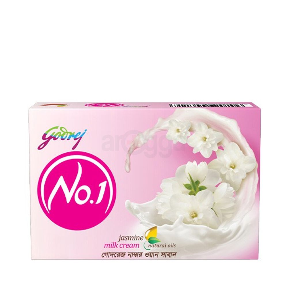 Godrej No.1 Jasmine Milk Cream Soap 75gm - Arogga Beauty Store