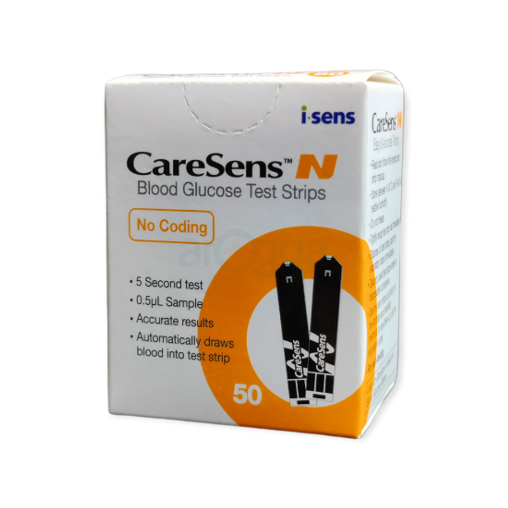 CareSens N Blood Glucose Test Strip 50's Pack - Arogga Online Pharmacy