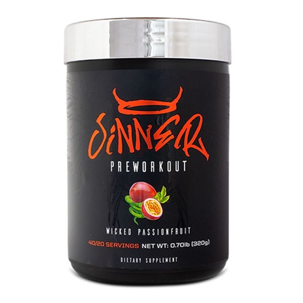 Sinner Preworkout, Wicked Passion Fruit, 40 Serving Wicked Passion Frui ...