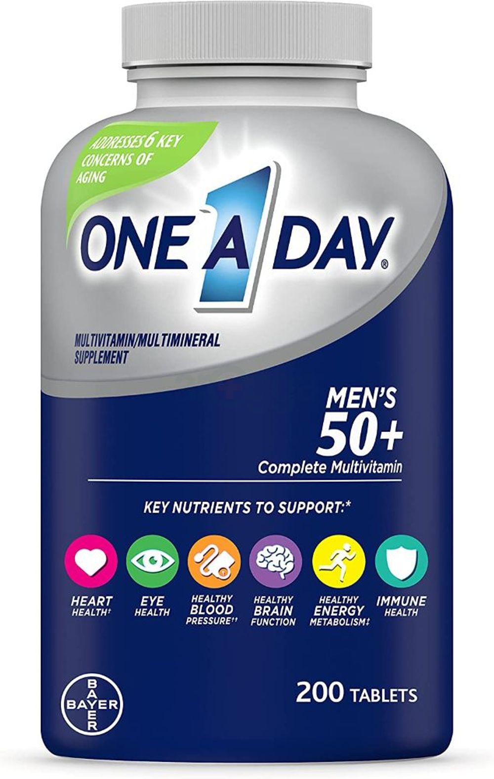 One A Day Men’s 50+ Healthy Advantage Multivitamin, Multivitamin for ...