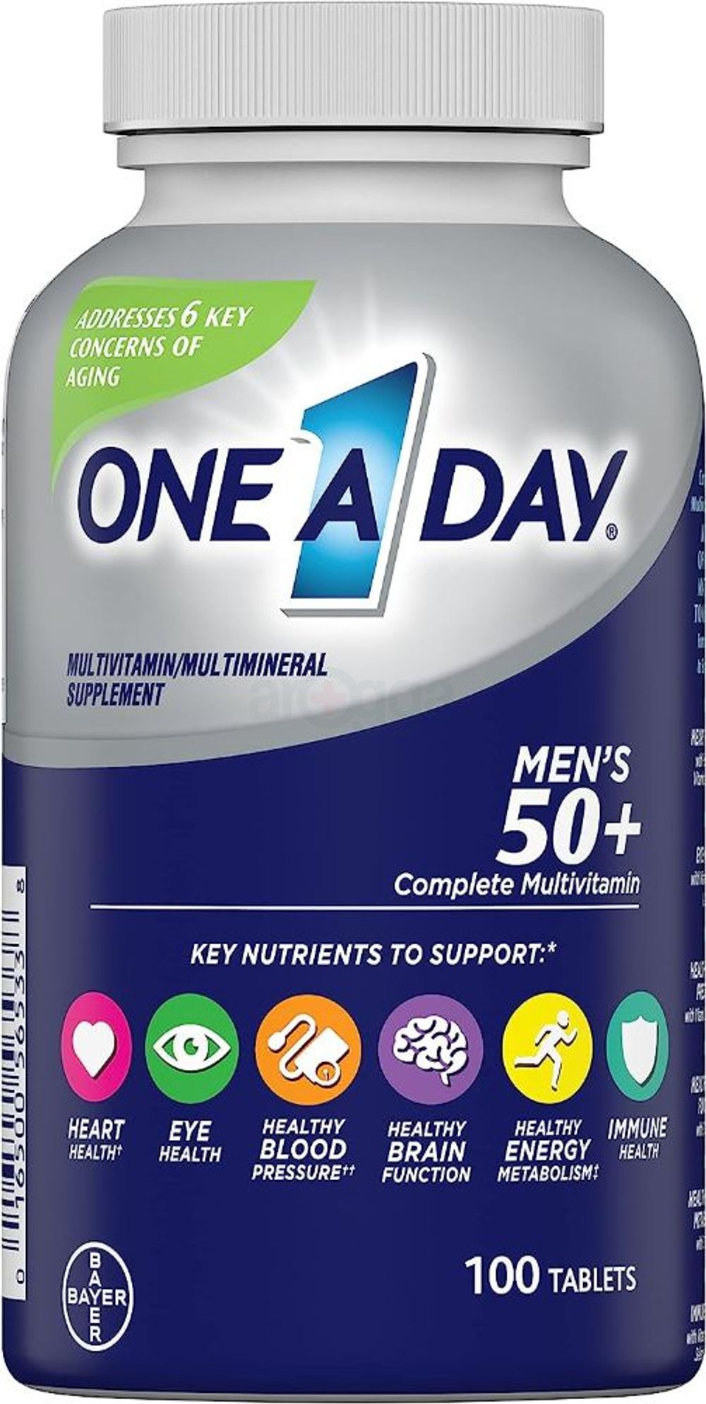 One A Day Men's 50+ Multivitamin Tablets, Multivitamins for Men, 100 Ct ...