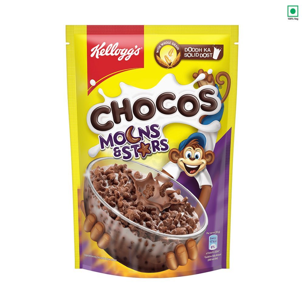 Kellogg's Chocos Moon & Stars Chocolate Breakfast Cereal 360g price in ...