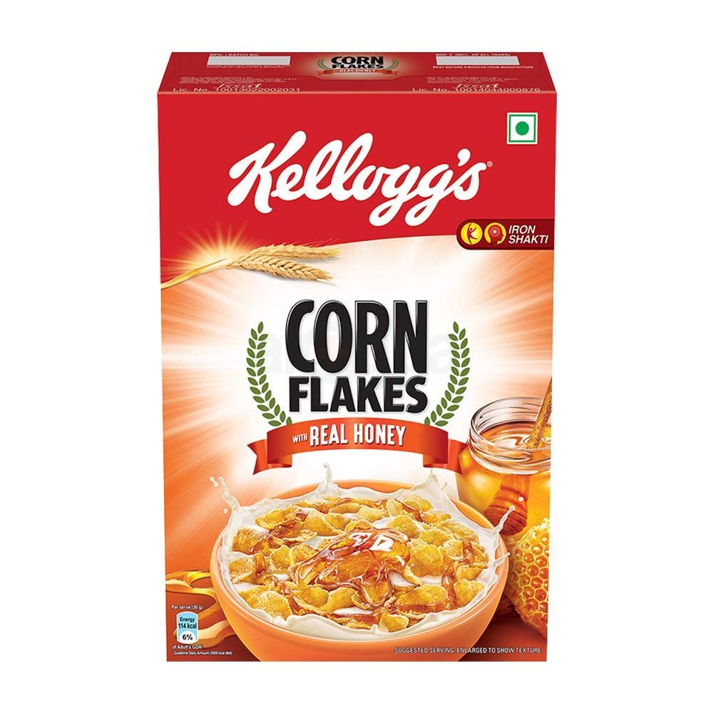 Kellogg's Corn Flakes with Real Honey Breakfast Cereal 300gm - Arogga Ltd