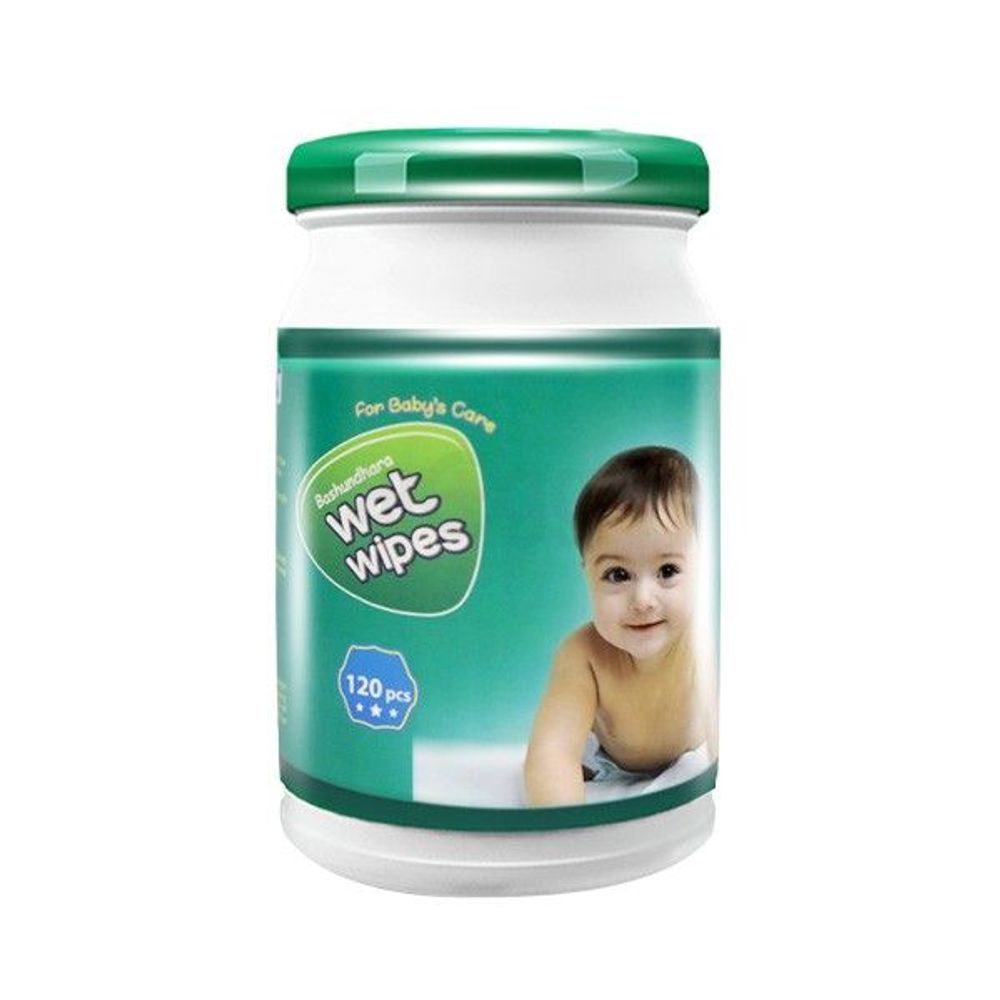Bashundhara Wet Wipes For Baby's Care 120's Jar price in Bangladesh ...