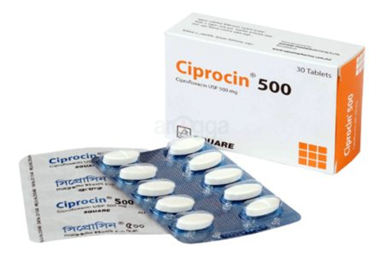 Ciprocin 500mg Tablet - সিপ্রোসিন ৫০০ মি.গ্রা. ট্যাবলেট - Arogga Online ...