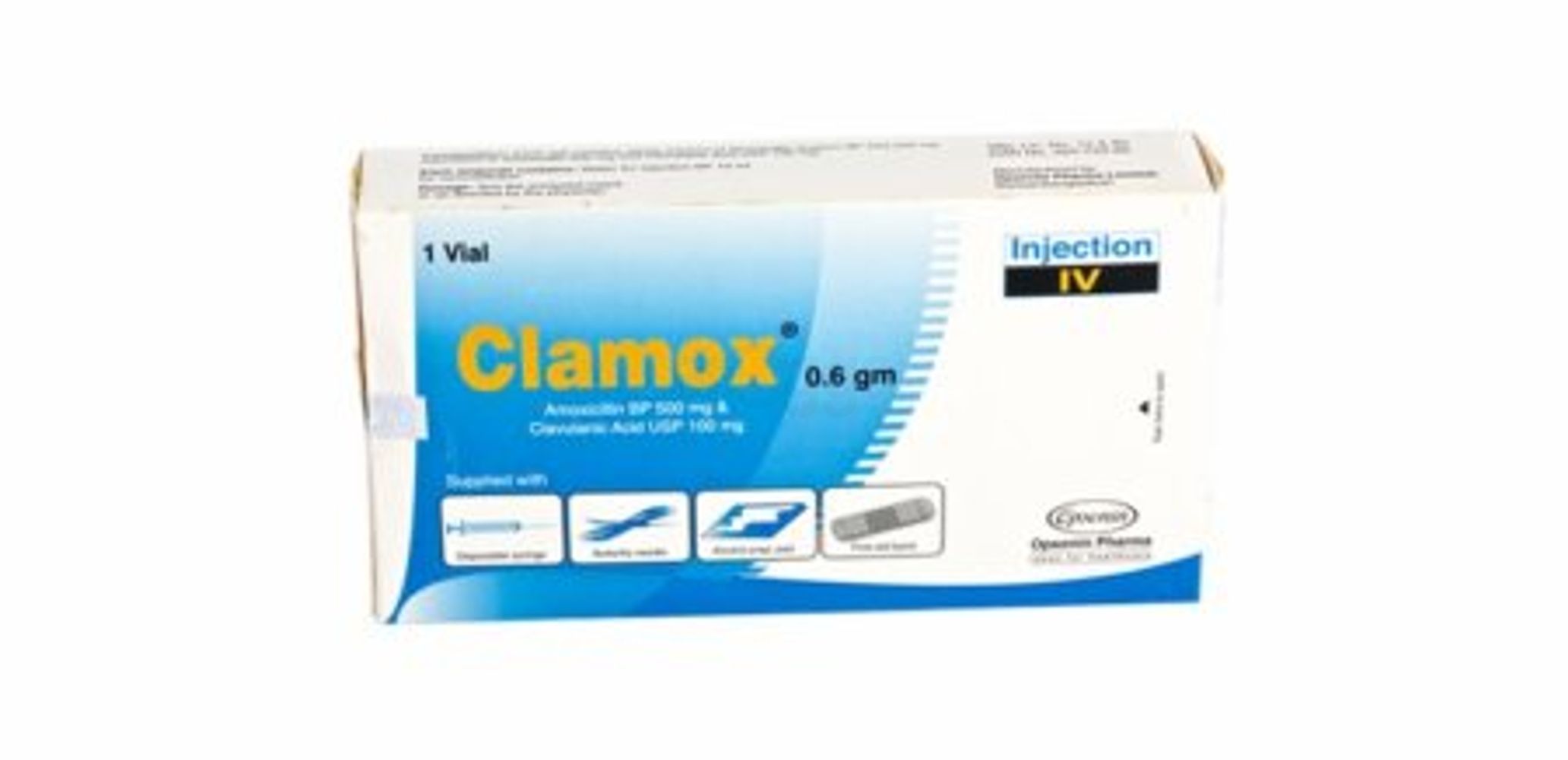 Clamox 600 (500mg+100mg)/10ml Injection - Arogga Online Pharmacy