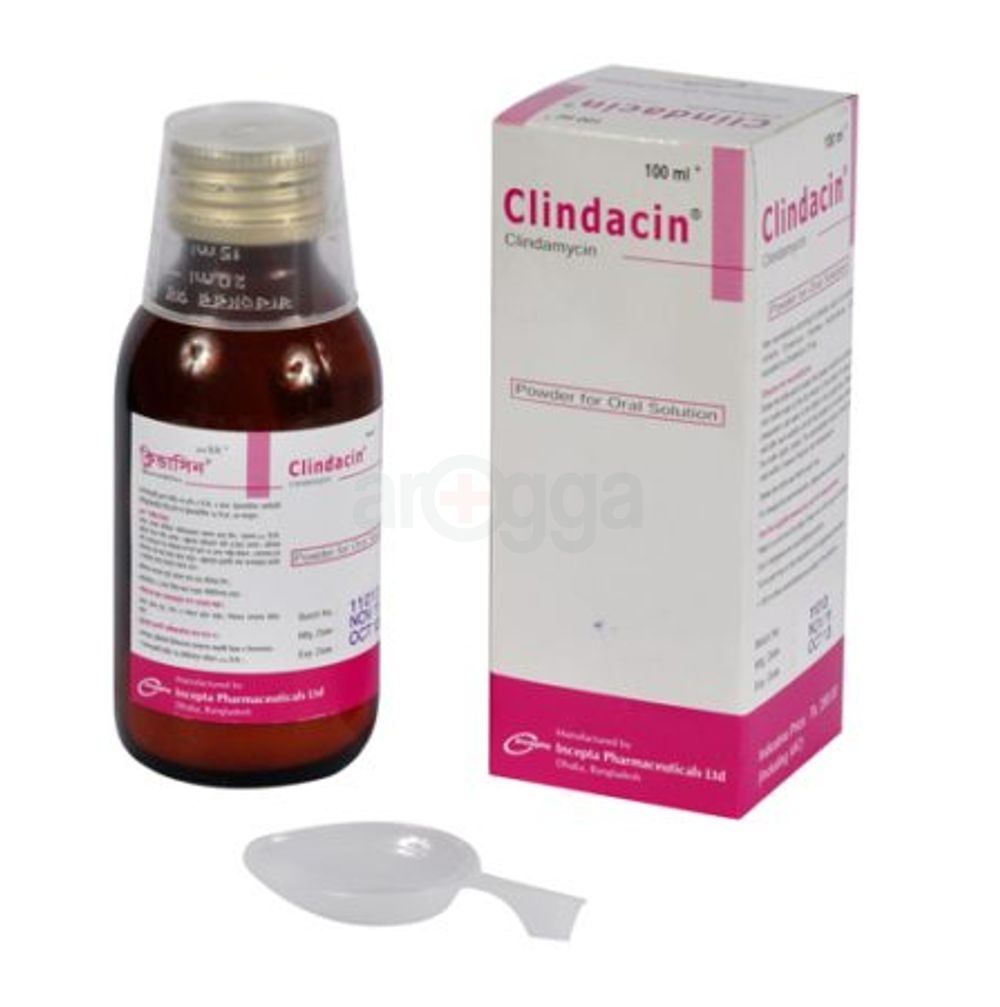 Clindacin Syrup 75mg/5ml Powder for Suspension - Arogga Online Pharmacy