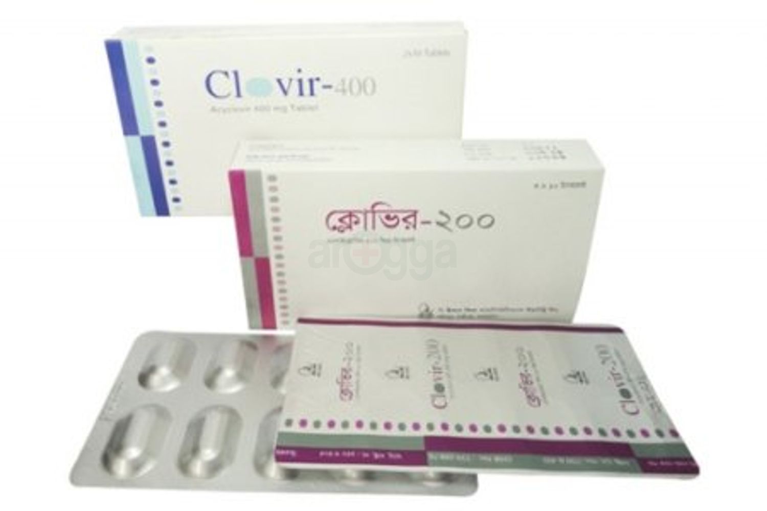 Clovir 200mg Tablet - Arogga Online Pharmacy