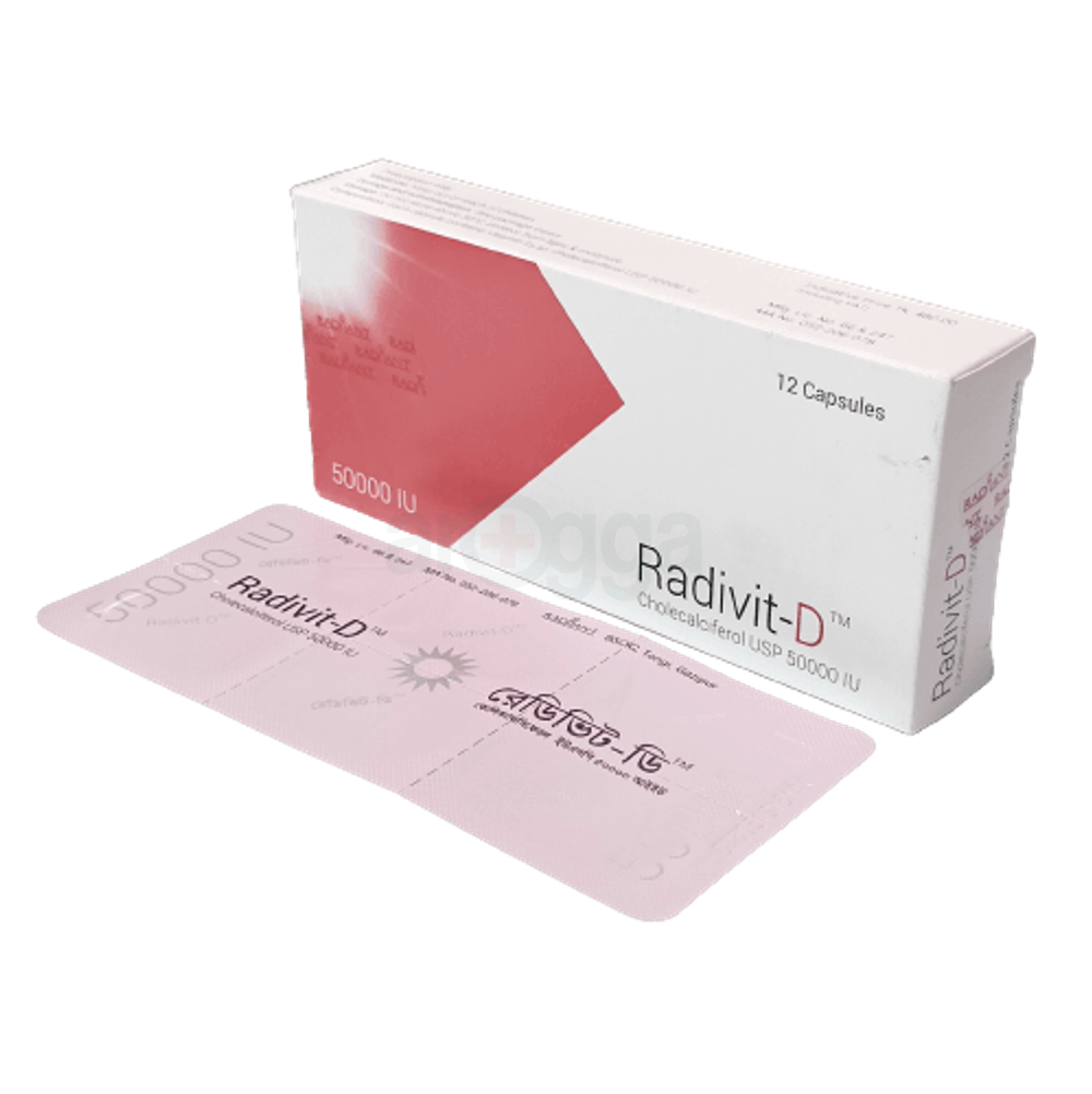 Radivit D 50000 50000I.U. Capsule - Arogga Online Pharmacy