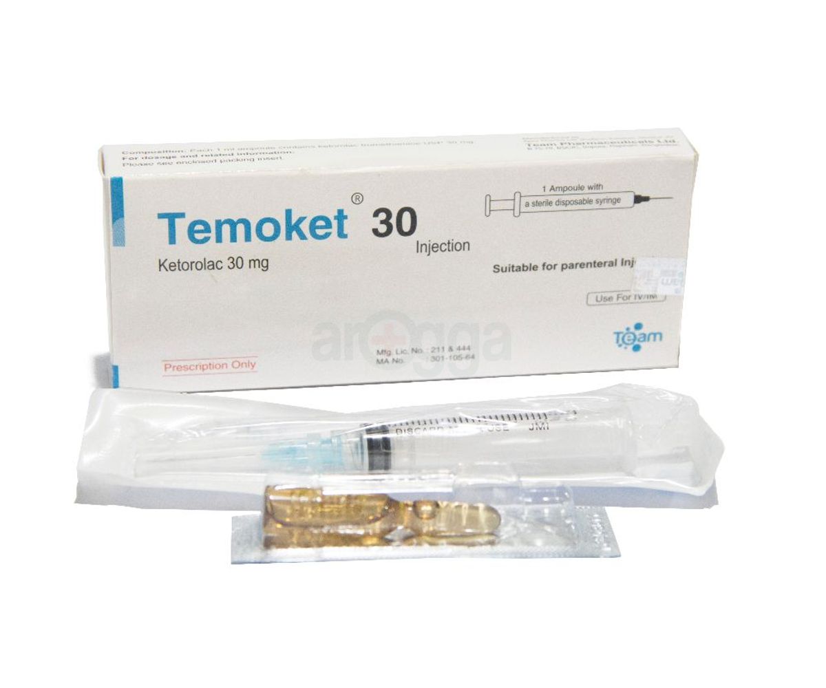 Temoket 30mg/ml Injection - Arogga Online Pharmacy
