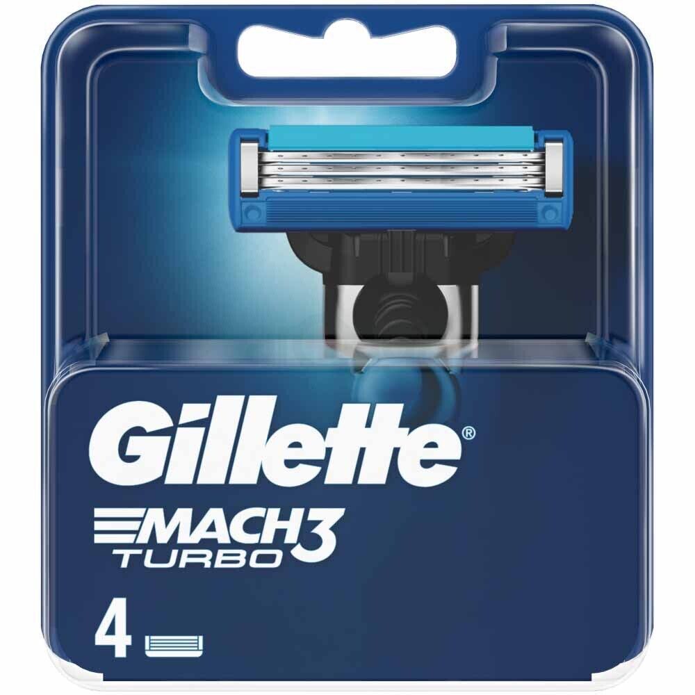 Gillette Mach 3 Turbo Shaving Cartridges – 4s Pack - Arogga Beauty Store