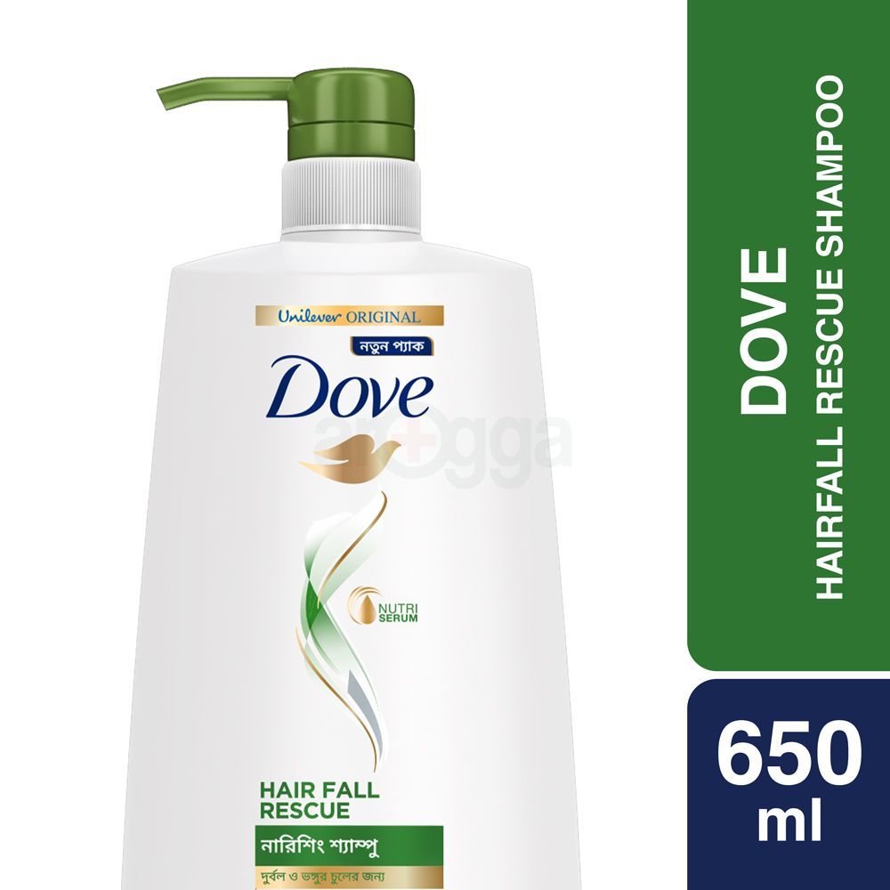Dove Hair Fall Rescue Nourishing Shampoo 650ml price in Bangladesh | Arogga