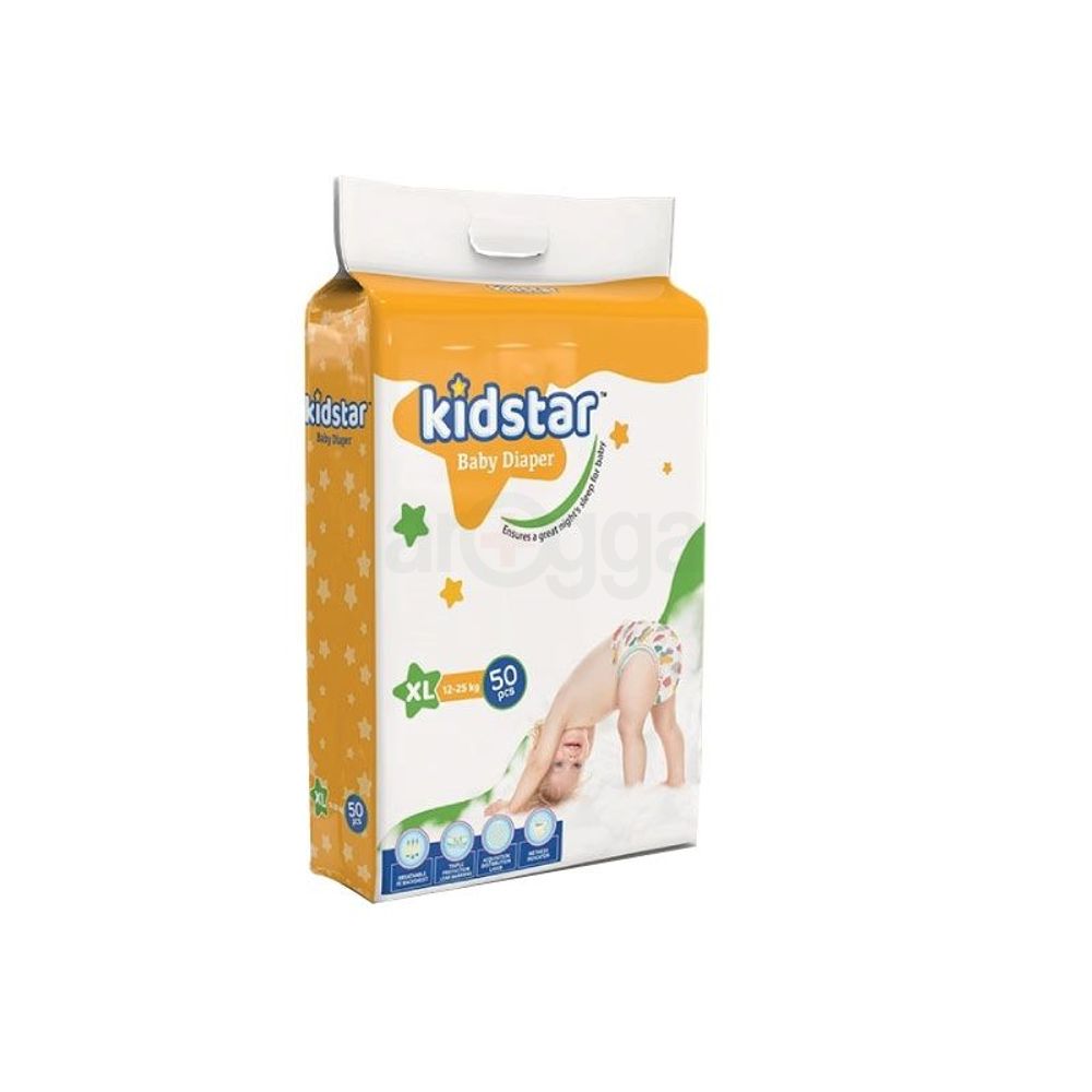 Kidstar Baby Diaper XL 50's Pack - Arogga Online Pharmacy
