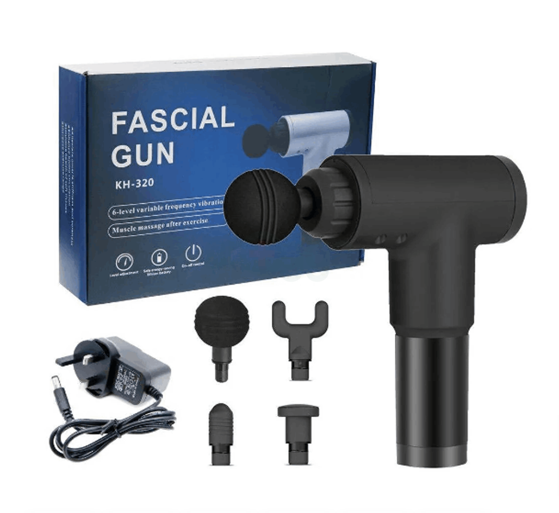 Facial Massage Gun Portable Vibration Machine & 6 Adjustable for Neck ...