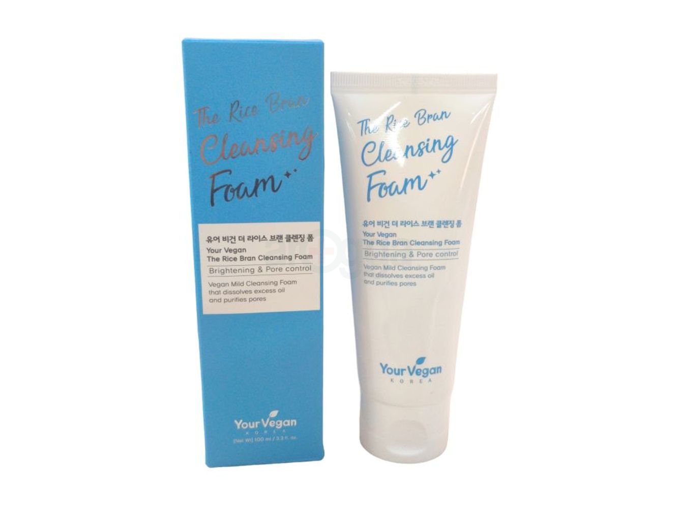 Your Vegan The Rice Bran Cleansing foam for Brightening & Pore Control ...