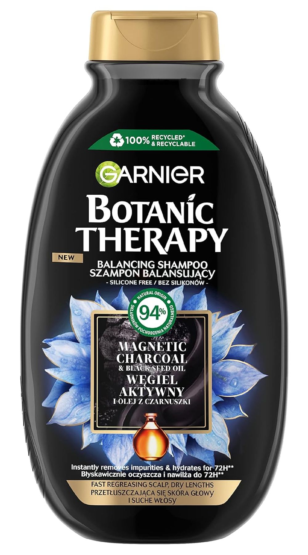 Garnier Botanic Therapy Balancing Shampoo with Magnetic Charcoal ...