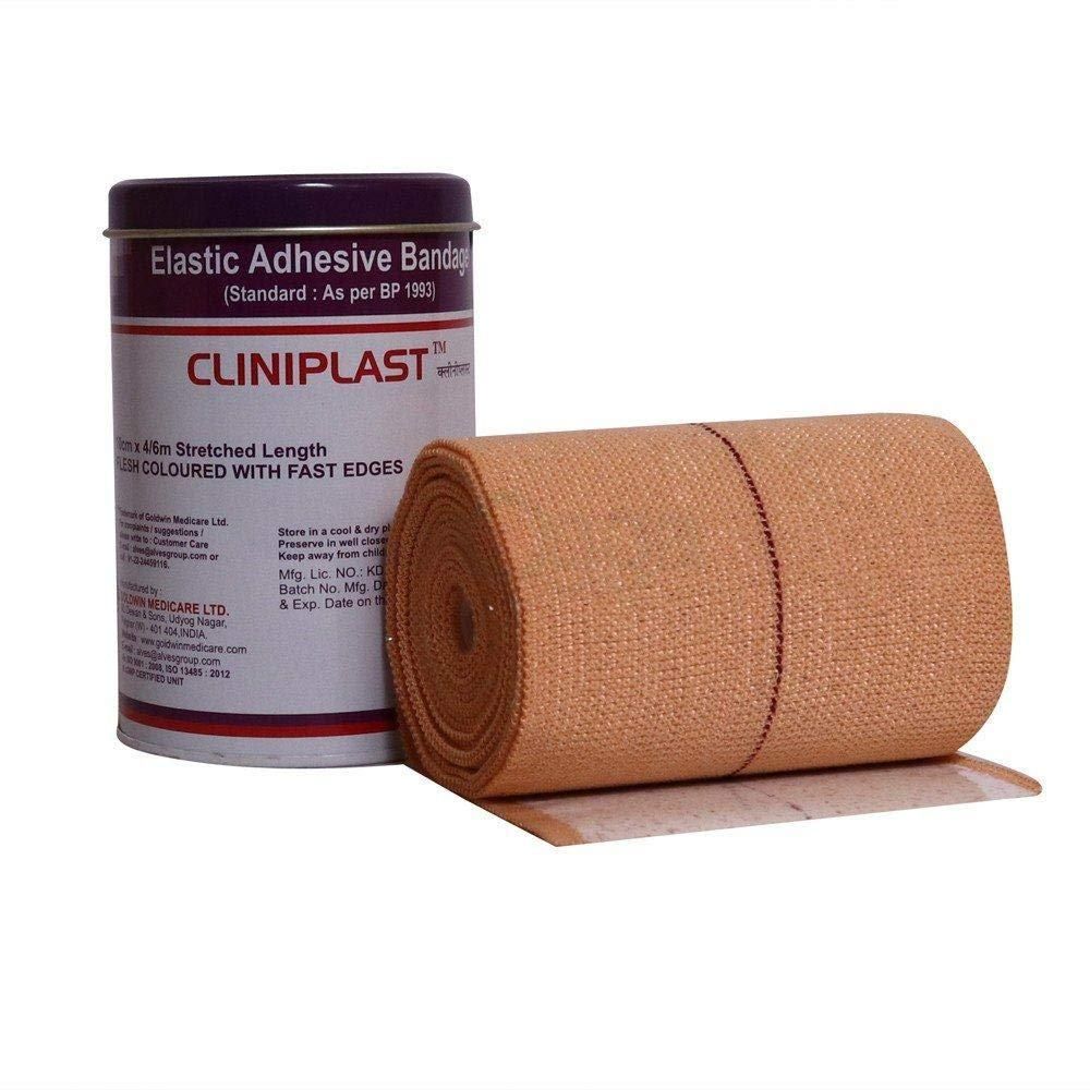 Cliniplast Elastic Adhesive Bandage 10 X 4/6 with Fast Edges Adhesive ...