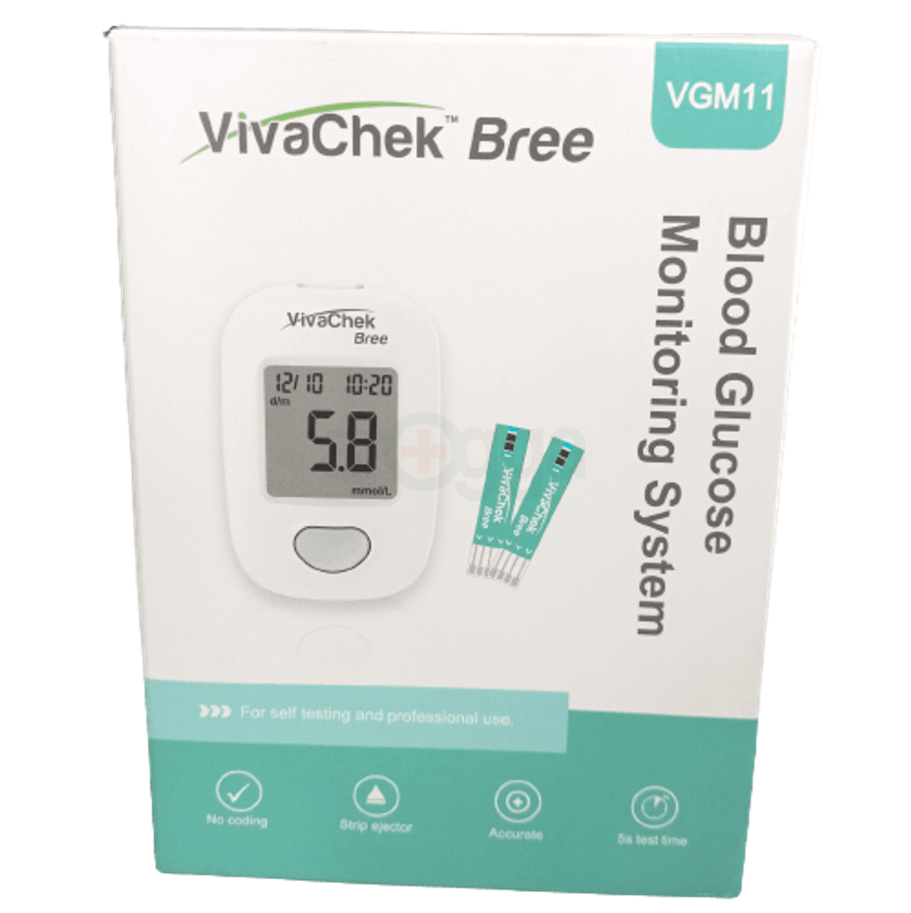 VivaChek Bree Blood Glucose Monitoring System - Arogga Online Pharmacy